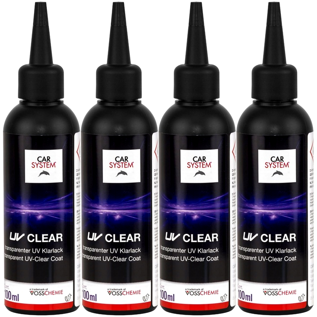 Lakier bezbarwny UV CARSYSTEM UV Clear 60 sekund 4 x 100ml Opinie ...
