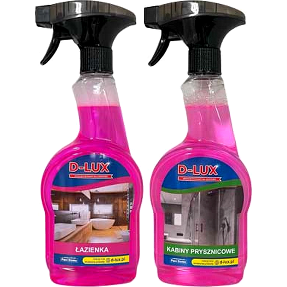 Zestaw do mycia łazienki i kabin D-LUX Spray 2 x 500ml Opinie, Sklep ...