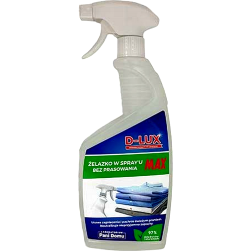 Żelazko w sprayu D-Lux Max bez prasowania Spray 750ml Opinie, Sklep xlak.pl